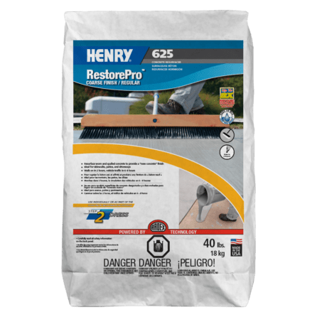 HENRY exterior concrete repair products: fix instead of replace!